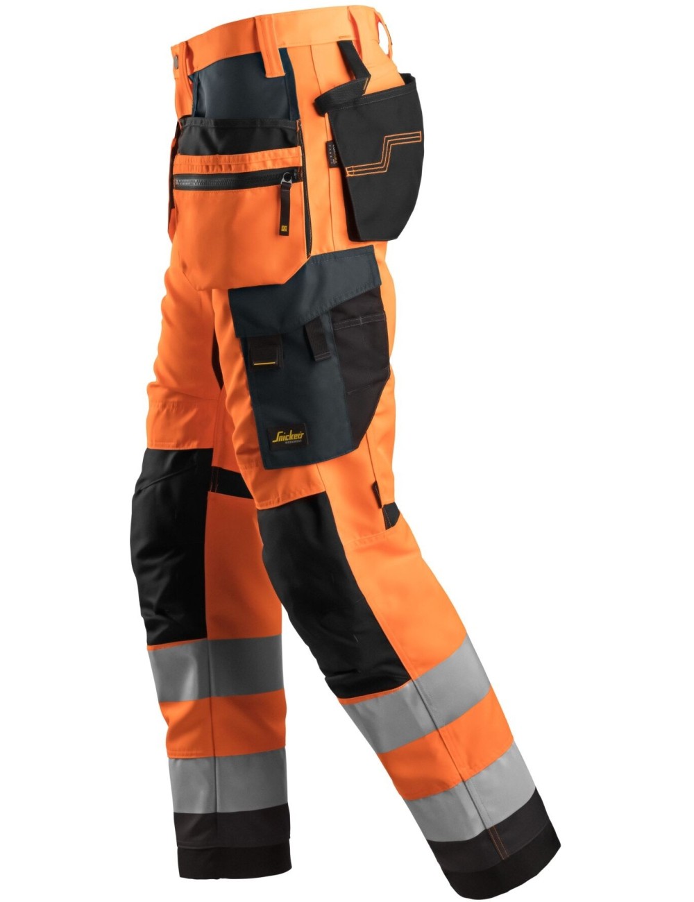 Snickers 6230 AllroundWork+ Hi vis work trousers | Balticworkwear.com
